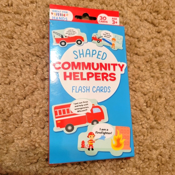 Toys | Community Helpers Flash Cards For Kids Blue | Poshmark